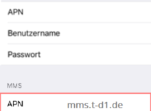 APN Deutschland - Internet Einstellungen für Android iPhone