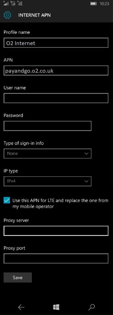 O2 APN Settings for Windows Phone 2025 - 5G 4G LTE APN UK
