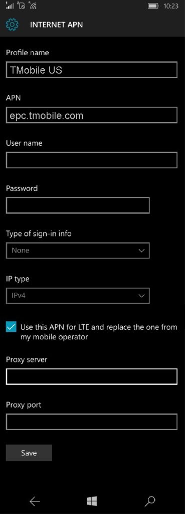 T-Mobile LTE APN Settings for Microsoft Surface 2025 - 5G 4G APN USA