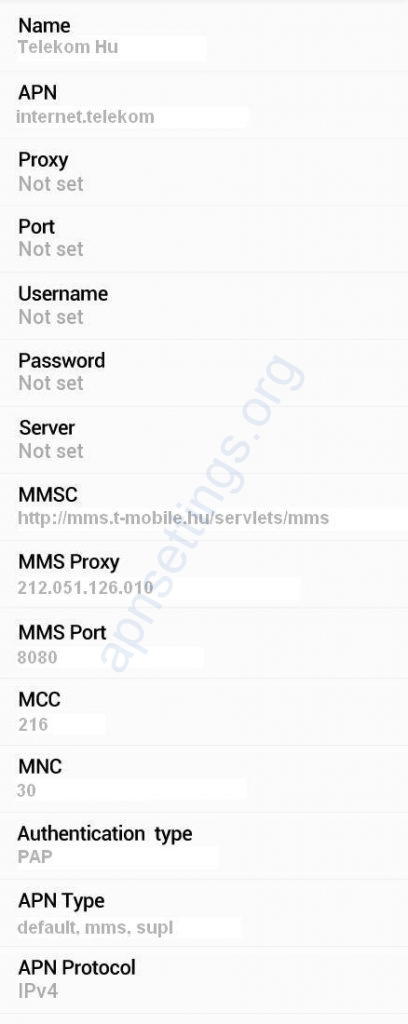 Yettel APN Settings for Android Hungary 2025 - 5G 4G APN Settings