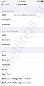 Lebara Spain APN Settings 2025 - 5G 4G APN Settings